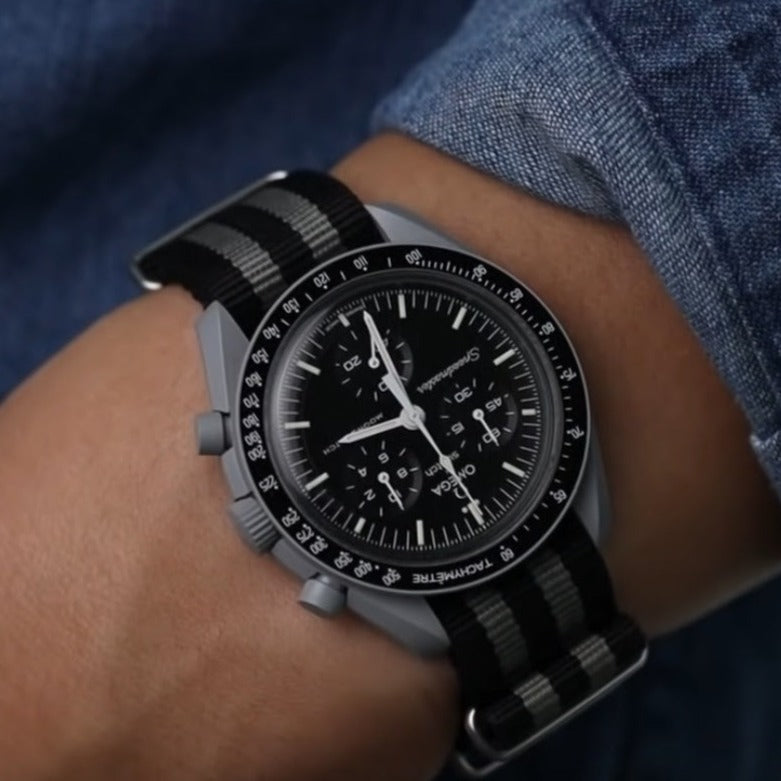 Nato Strap - Bond Black & Grey – Sartoriale Straps